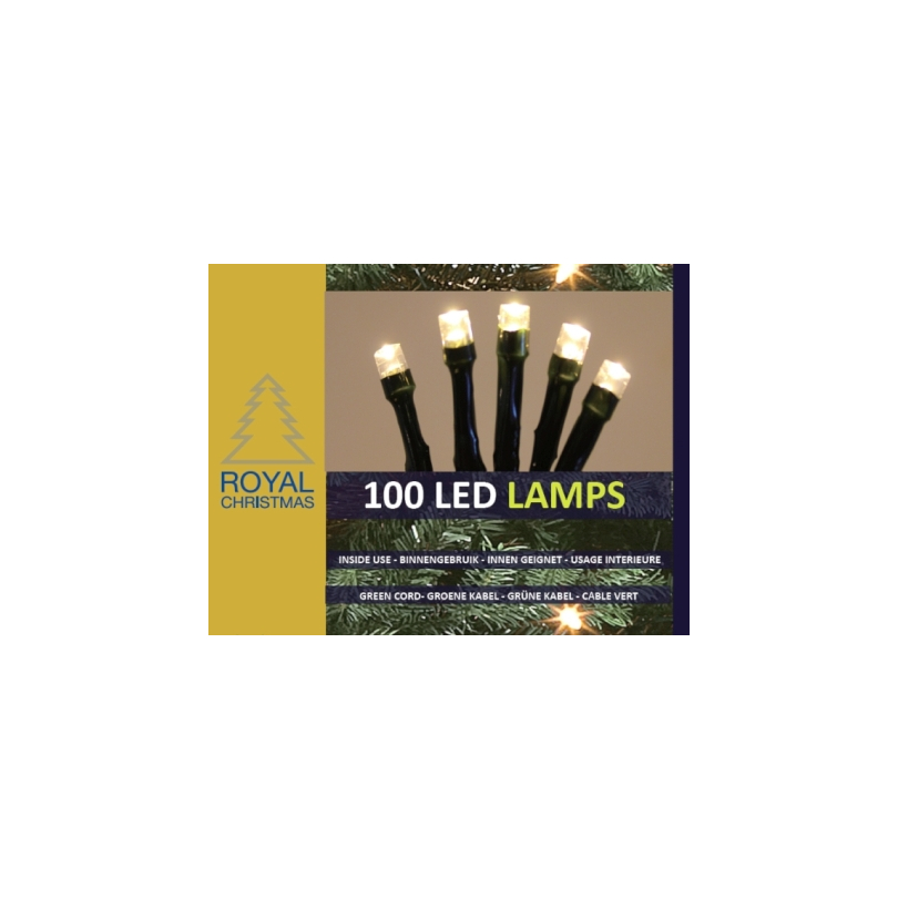 Warm LED Christmas lights 100 LED lights for indoor use - 100 LED ...